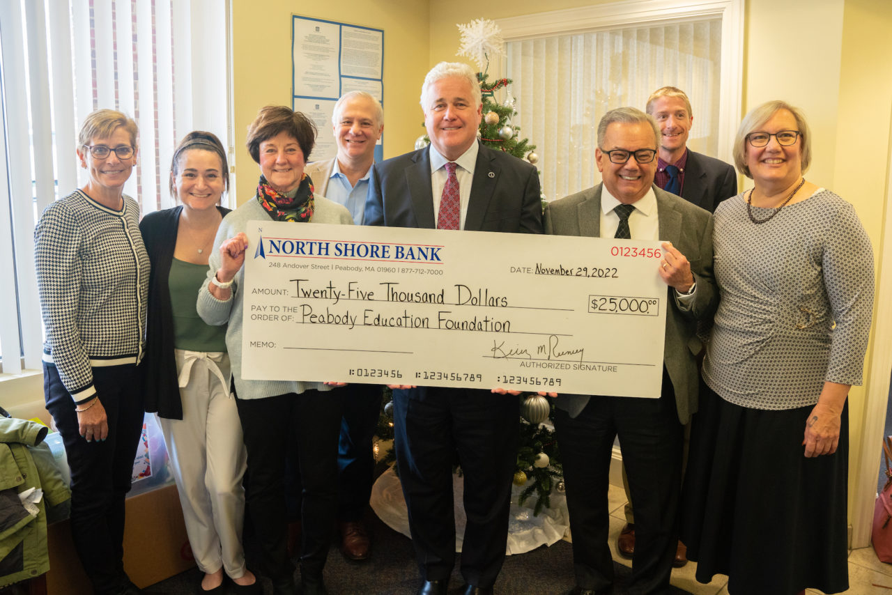 PEF Receives $25,000 Donation from North Shore Bank | Peabody Education ...